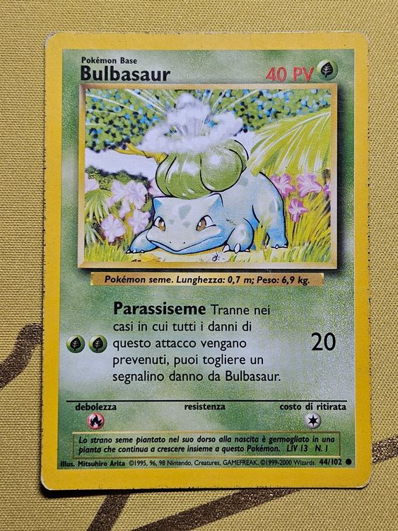 Base Set - Bulbasaur 44/102 IT | Kaufen auf Ricardo
