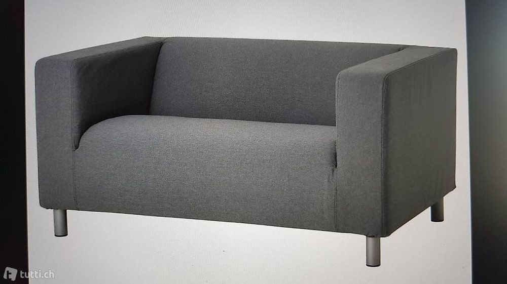 Sofa neuwertig Ikea Klippan mit neuem Bezug grau (Gebraucht) in Zetzwil für CHF 69 – mit ...