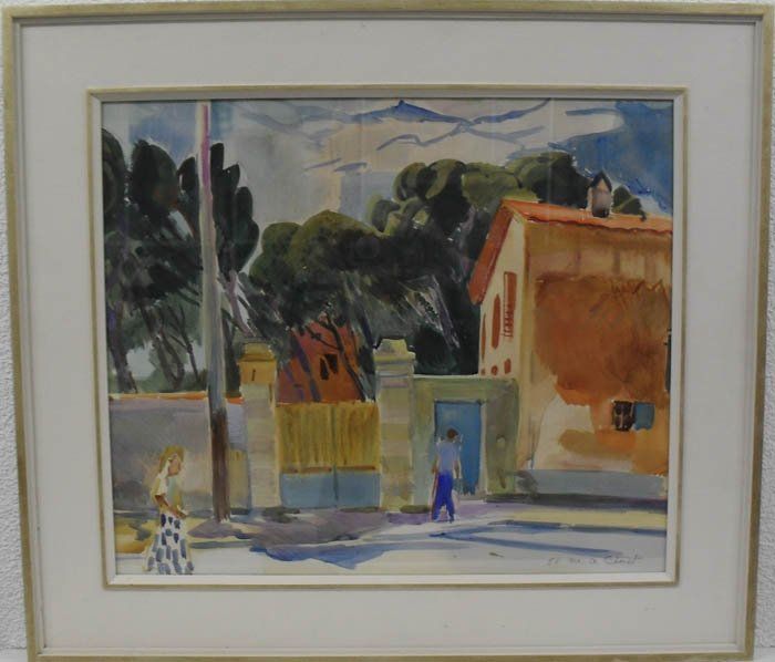 CHRIST Martin A. Orig. AQUARELL. Südliche Landschaft (Gebraucht) in Basel für CHF 280 – nur ...