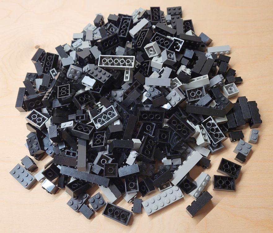 Lego Basic Classic Steine Bausteine Mix Schwarz, Grau 0,6 Kg | Kaufen ...