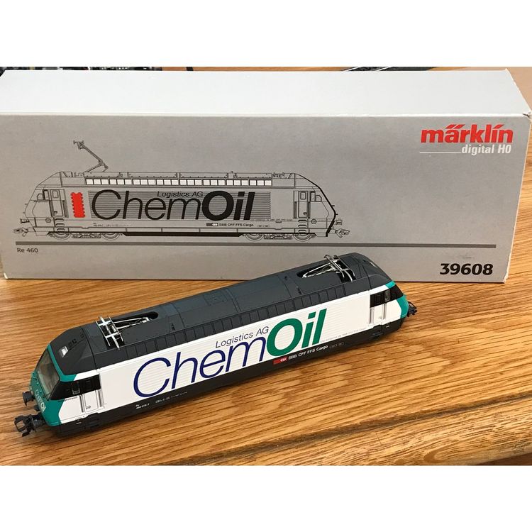 MÄRKLIN H0 E-LOK Re 460 SBB 39608 - DIGITAL " CHEMOIL " | Kaufen auf ...
