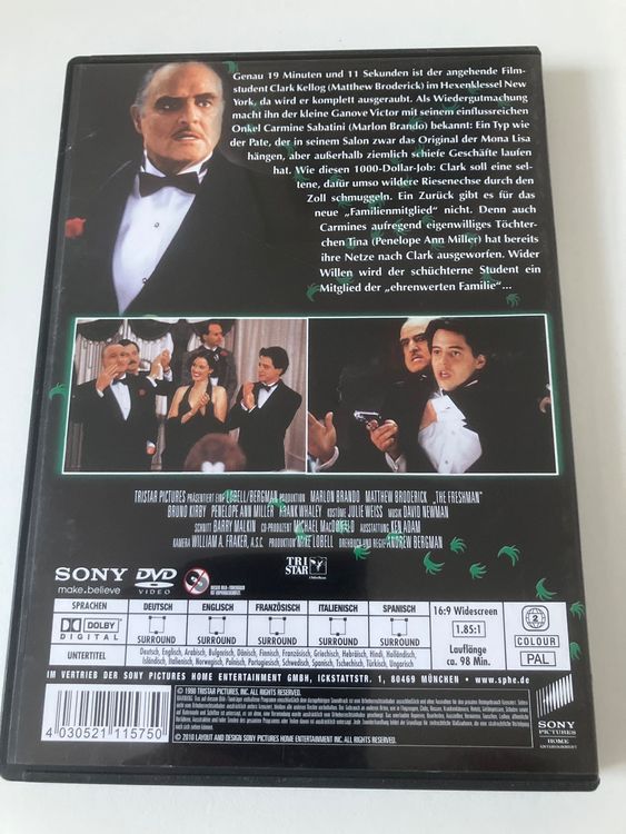 Freshman (DVD) Matthew Broderick, Marlon Brando | Kaufen auf Ricardo