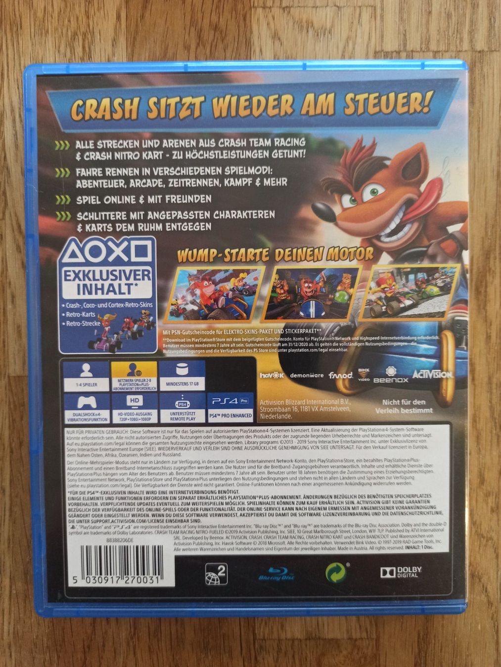 CTR - Crash Team Racing Nitro-Fueled PS4 / PS5 📀🎮📀 (Gebraucht) in ...