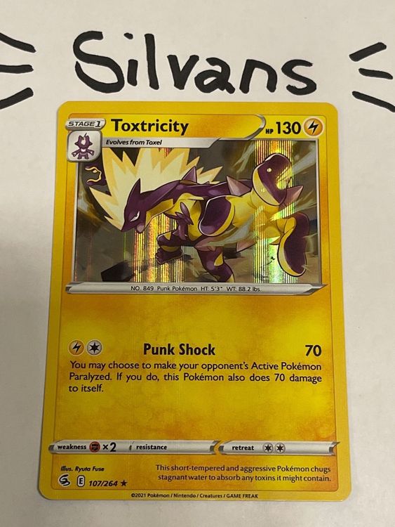 Toxtricity Holo 107/264 Fusion Strike Fusionsangriff EN (Neu (gemäss ...