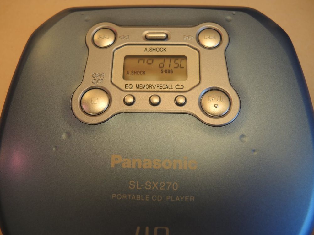 Panasonic Walkman Disc CD Player SL-SX270 Discman portable (Gebraucht ...