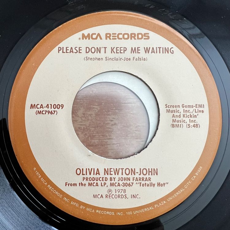 Olivia Newton-John - Deeper Than The Night / 1.US-Press 1979 (Gebraucht ...
