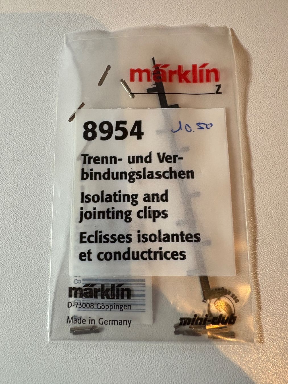 MÄRKLIN SPUR Z 8954 TRENN UND VERBINDUNGSLASCHEN (2) (Gebraucht) in ...