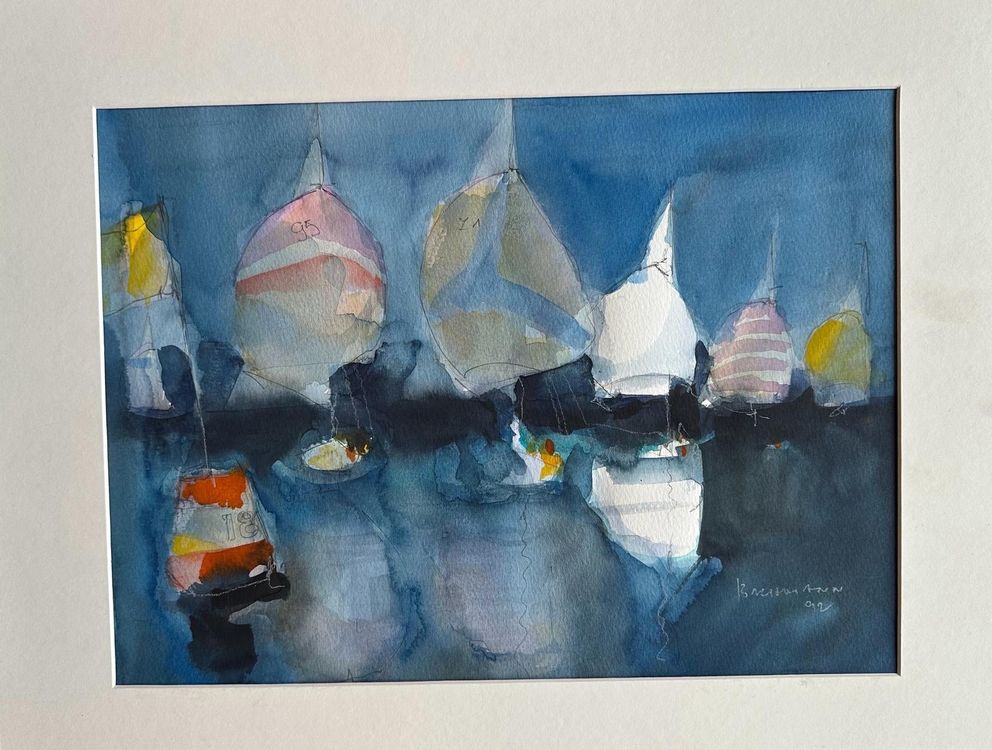 Aquarell von Walter Bachmann, signiert | Kaufen auf Ricardo