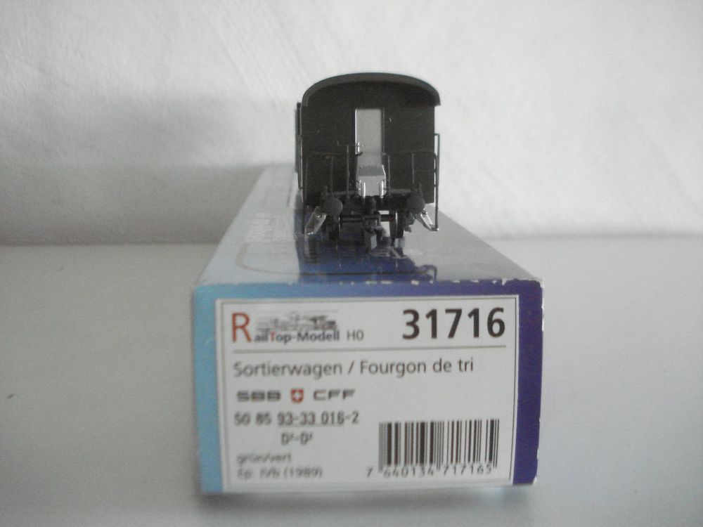RailTop-Modell H0: Sortierwagen D2-D2 der SBB, 31716, OVP (Gebraucht) in St.Gallen für CHF 74 ...