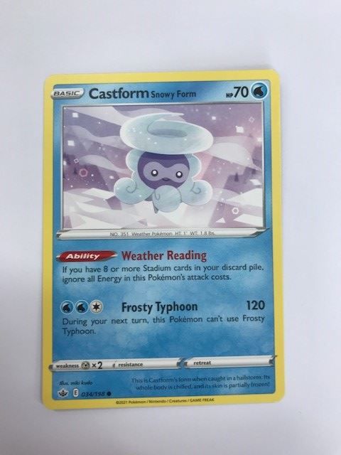 Pokemon Castform Snowy Form 034/198 EN | Kaufen auf Ricardo
