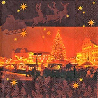 2 Servietten Weihnachten Market by Nigth | Kaufen auf Ricardo