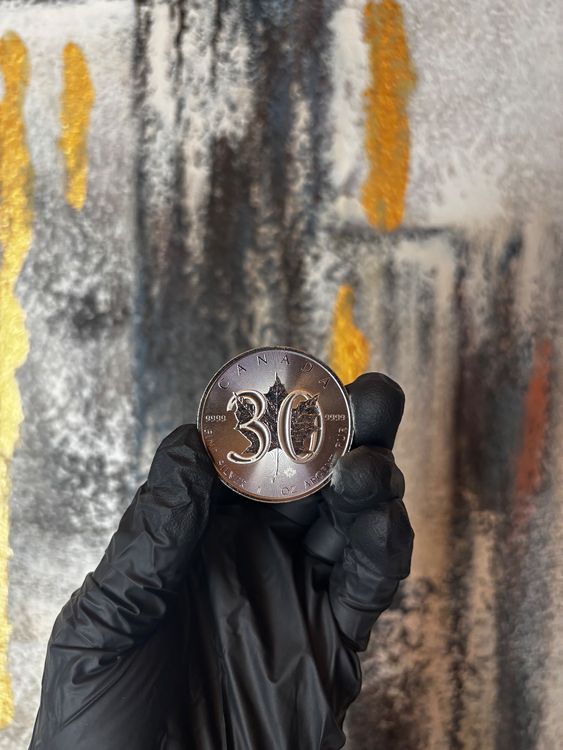 1 Unze Silbermünze Maple Leaf 2018 30 Jubiläum (Gebraucht) in Reichenburg für CHF 65 – mit ...