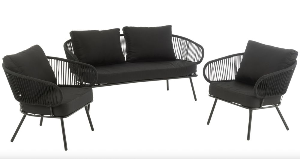 Nur noch 1 🐣🐰 Black Loungeset /für die Terrasse 🤎🌿🪴 (Neu und ...