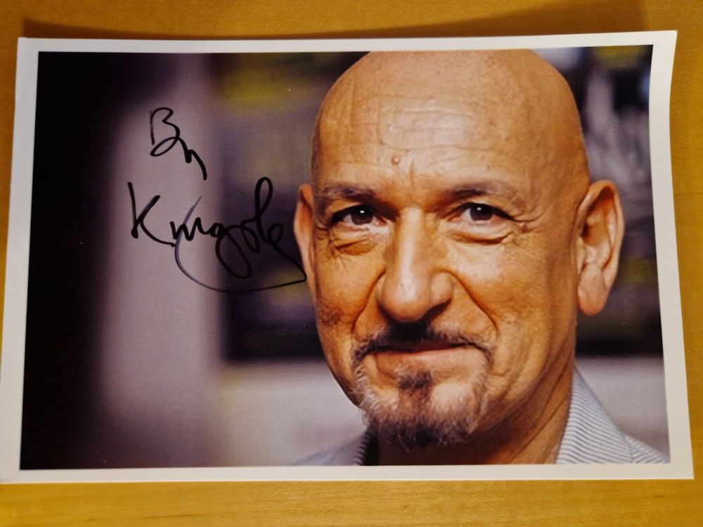Ben Kingsley, Original Autogramm auf Foto in Farbe (Gebraucht) in ...
