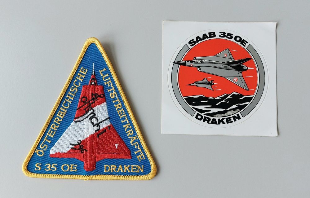 Aufnäher und Kleber Saab Draken / Luftwaffe Österreich (Gebraucht) in Brütten für CHF 10 – mit ...