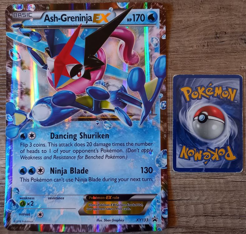 Pokémon Ash Greninja/Amphinobi EX promo XY 133 JUMBO XL (Gebraucht) in ...