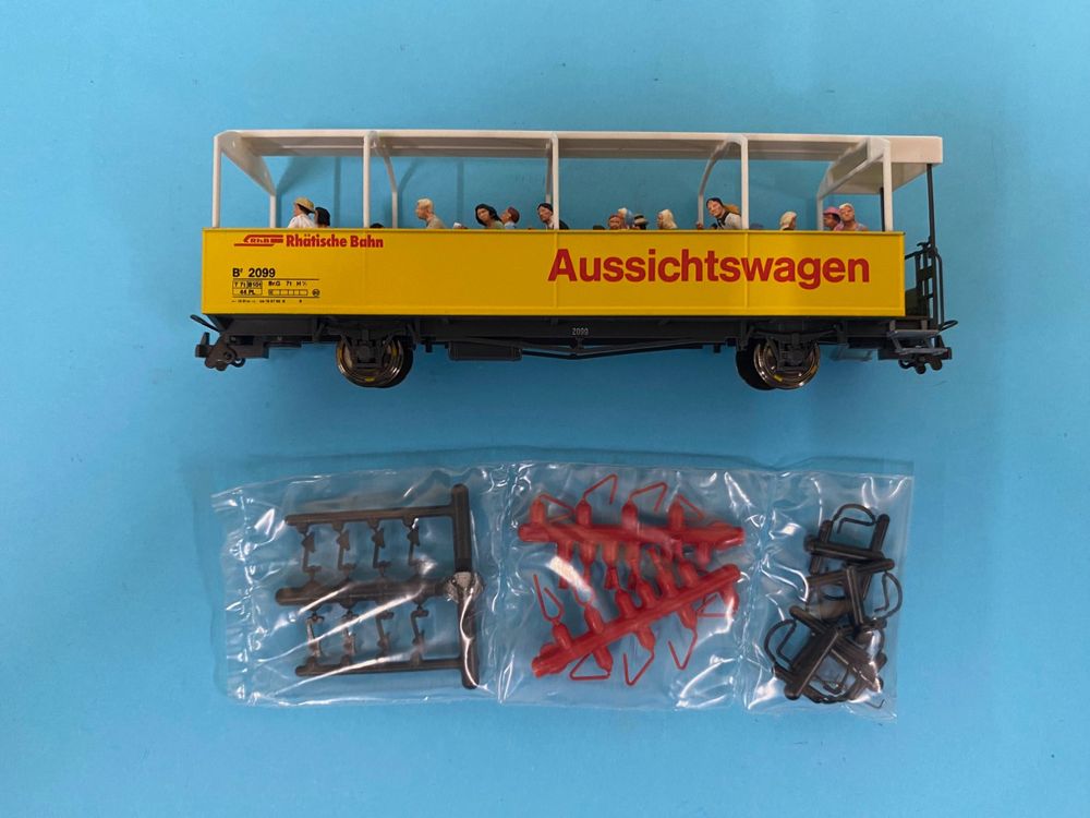 DC Bemo Spur HOm B 2099 Aussichtswagen mit Figuren (Gebraucht) in Regensdorf für CHF 72 – mit ...