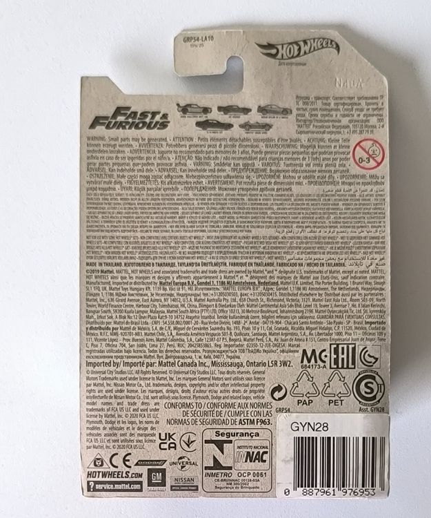 Hot Wheels Fast & Furious 7 / Dodge Challenger Drift Car (Neu und ...