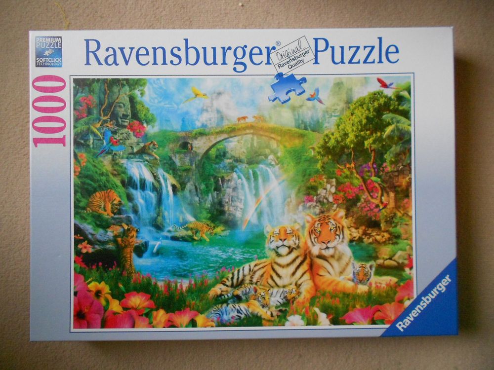 Puzzle 1000 Teile - Ravensburger premium - Tigergrotte (Gebraucht) in Wettingen für CHF 12 – mit ...