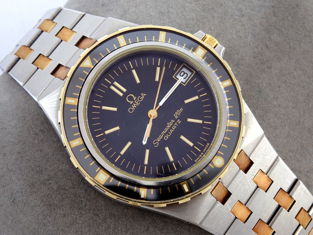 OMEGA SEAMASTER 120M 14K/SS JACQUES MAYOL "PLONGEUR DE LUXE" (Gebraucht ...