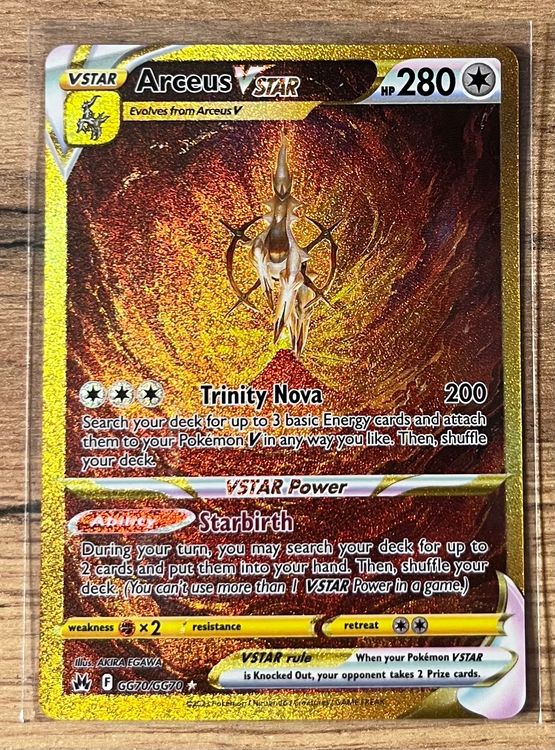 Arceus VSTAR GOLD GG70 Pokemon Crown Zenith | Kaufen auf Ricardo