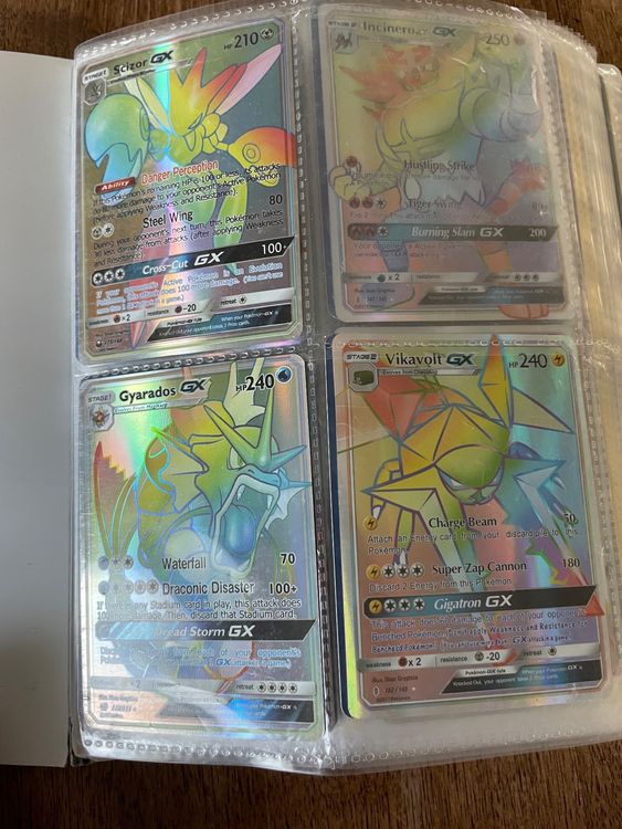 Pokémon Sammelheft mit 177 Seltene Ex und Gx Karten (Gebraucht) in für ...