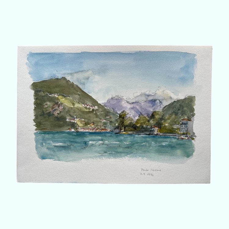 Hans LANZ, Porto Ceresio Aquarell (Gebraucht) in Zürich für CHF 5 – mit ...