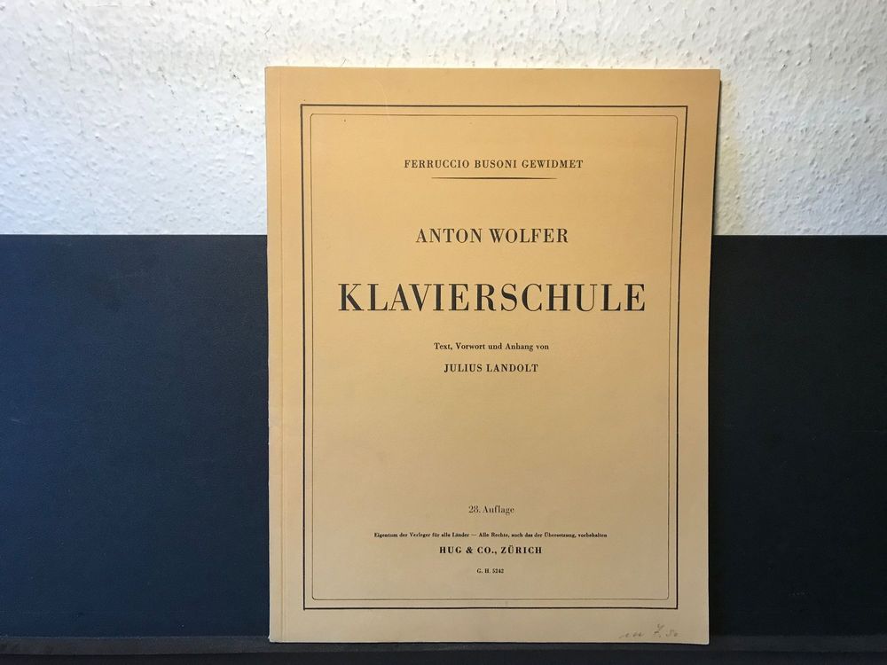 Anton Wolfer Klavierschule | Kaufen auf Ricardo