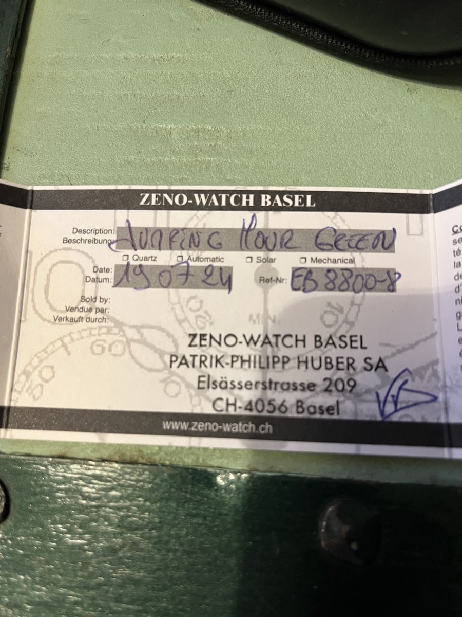 Jumping hour, Zeno-Watch Basel, EB 8800-8, rare. (Gebraucht) in Petit ...