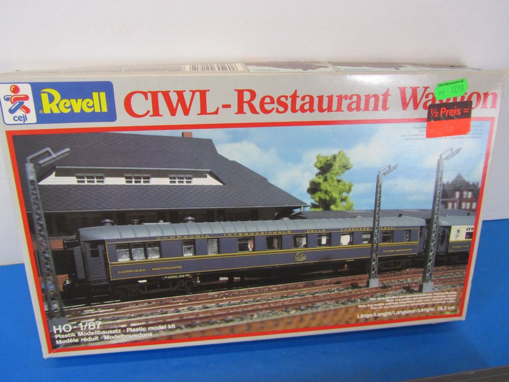 Revell Bausätze 02167, 1:87, Dampflok, CIWL-Restaurant-Wagen (Gebraucht ...