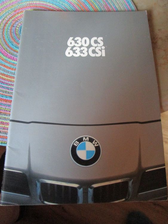 BMW 630 CS 635 CSI 1977 PROSPEKT 40 SEITEN SCHÖN (Gebraucht) in GUTENSWIL für CHF 33 – mit ...