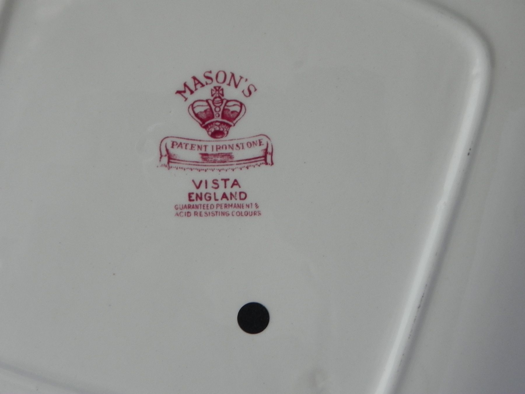 Platte / Biskuitplatte * VISTA RED * von MASONS (Gebraucht) in Zürich ...