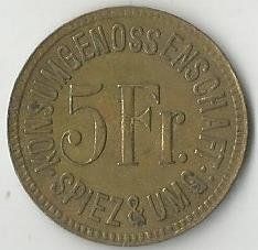 ** JETON: KONSUMGENOSSENSCHAFT SPIEZ&UMGEBUNG ** | Kaufen auf Ricardo