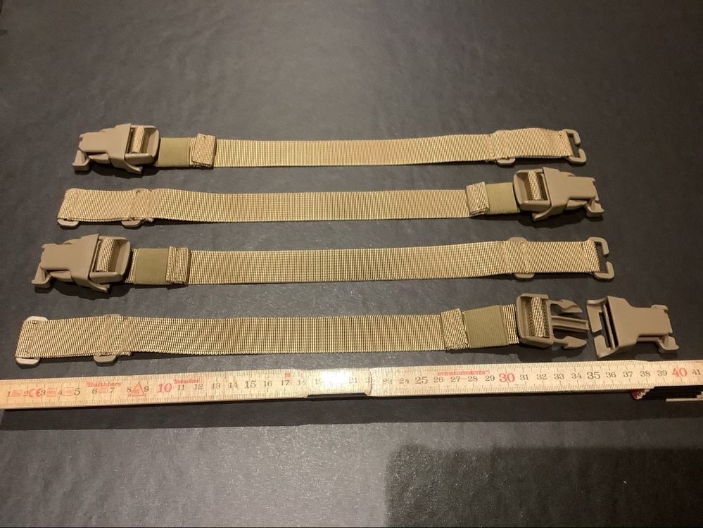 Sangles MOLLE réglables couleur sable, lot de 4, état neuf (Neuf avec ...