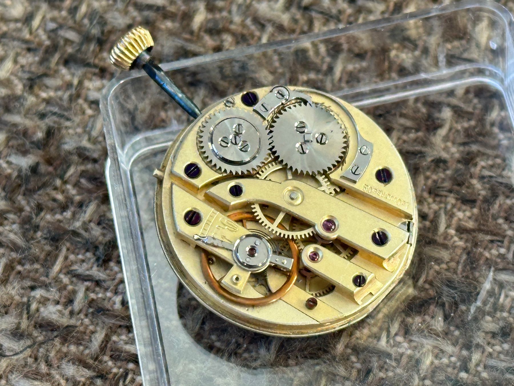 Antikes Uhrwerk mit Email-Zifferblatt LeCoultre & Cie 1920er (Gebraucht ...