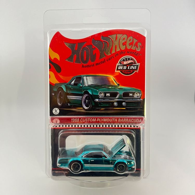 HOT WHEELS RLC 1968 Custom Plymouth Barracuda - Red Line C. (Neu und ...