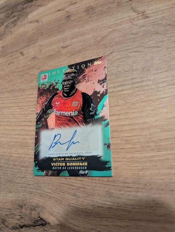 Topps Inception Victor Boniface /75 Auto (Neu (gemäss Beschreibung)) in ...