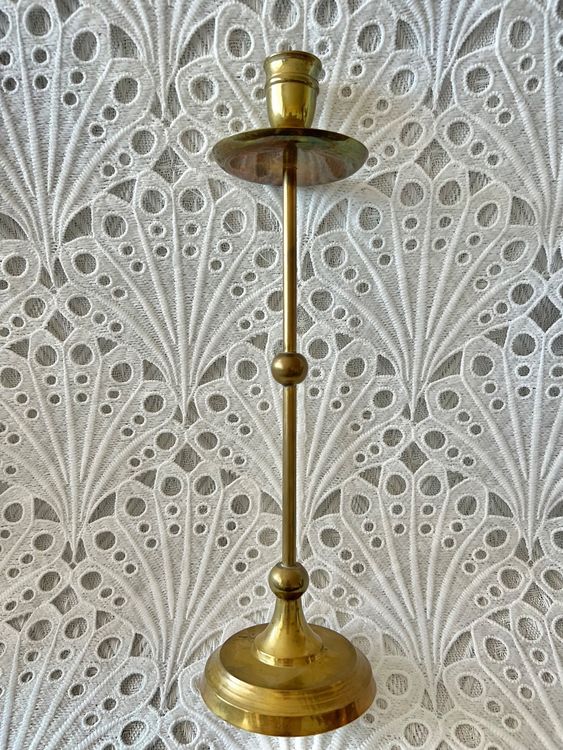 Vintage Messing Kerzenständer 31cm | Kaufen auf Ricardo