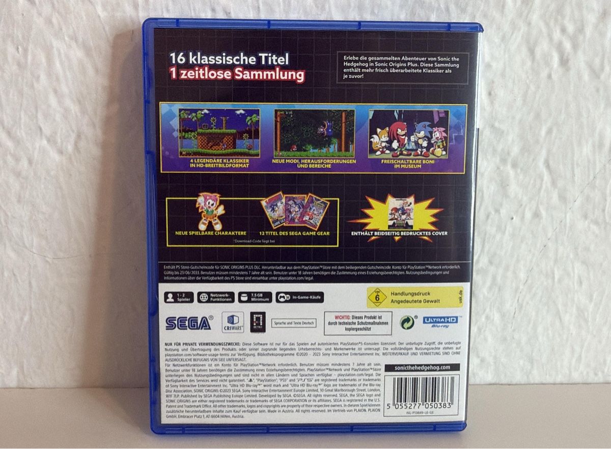 Sonic Origins Plus PS5 Game With Artbook - Excellent Cond. (Gebraucht ...