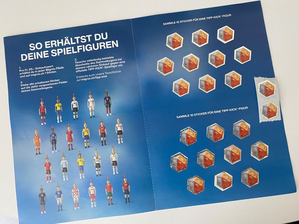 Migros TIPP-KICK Mania 2 volle Karten | Kaufen auf Ricardo