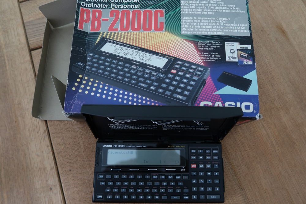 RARITÄT: Pocket Computer CASIO PB-2000C; NEUWERTIG! | Kaufen auf Ricardo