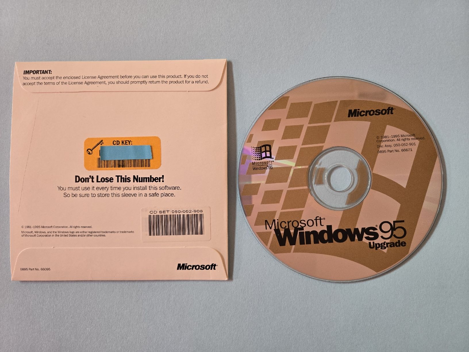 Microsoft Windows 95 Upgrade - Original & Selten! (Gebraucht) in ...