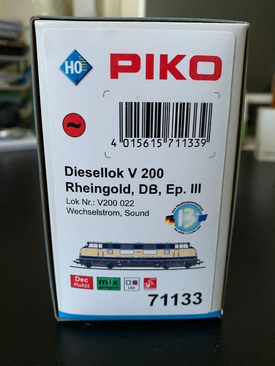 Piko 71133, V 200 022, Rheingold Sondermodell, AC Sound (Neu und originalverpackt) in Flums für ...