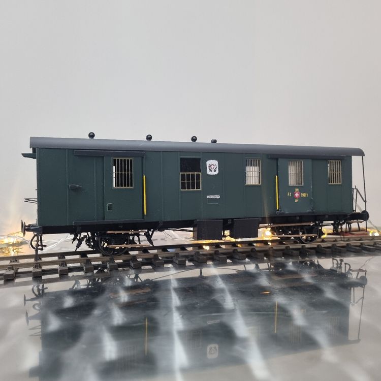 Spur 0 Güterwagen FZ 19011 SBB, Top Zustand! Einzelstück (Neu (gemäss ...