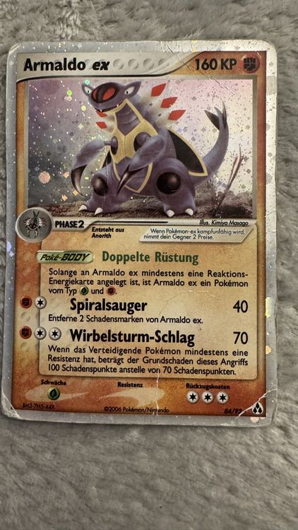 Pokemon Armaldo ex Karte (Gebraucht) in Dietlikon für CHF 35 – mit ...