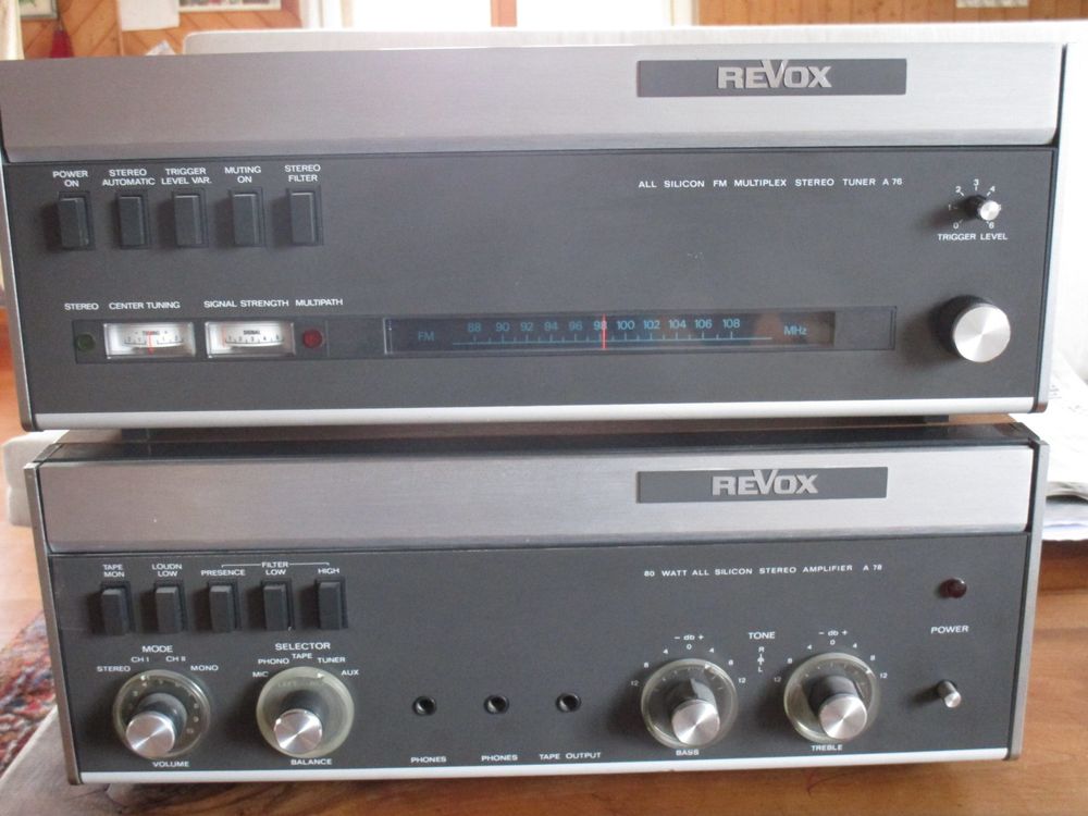 Revox Verstärker A78 und Revox FM-Tuner A76 (Gebraucht) in Dussnang für CHF 95 – nur Abholung ...