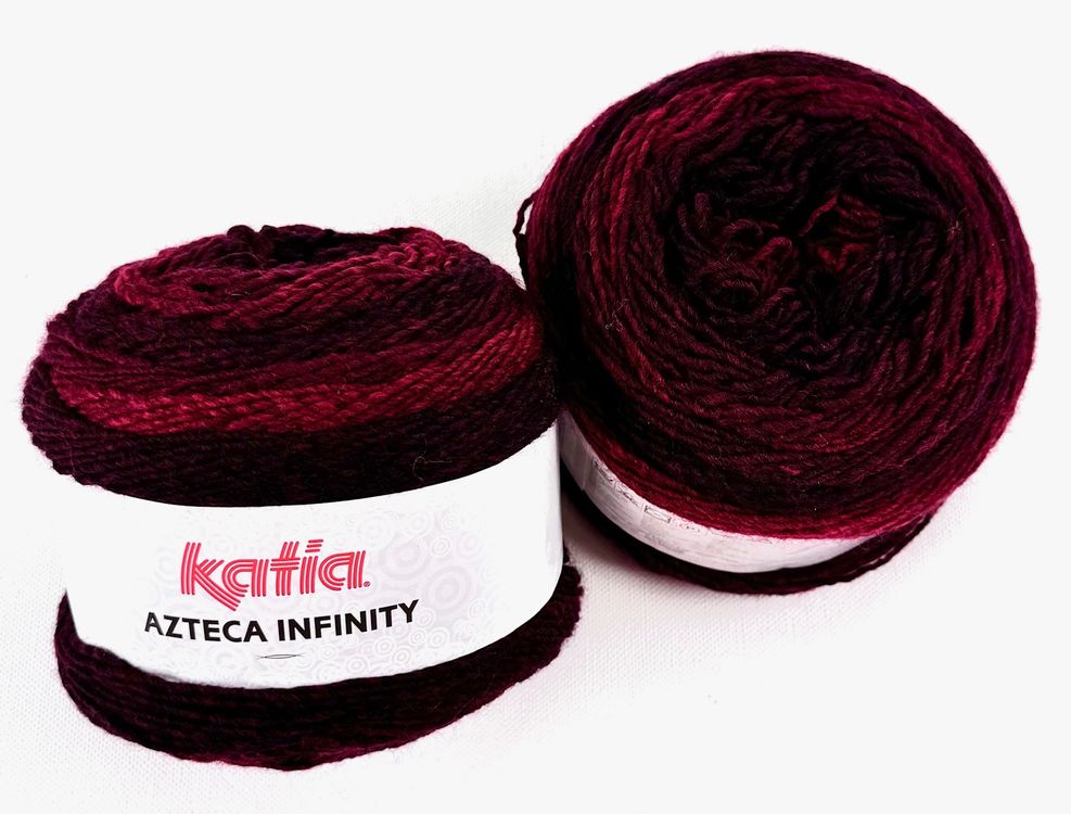 Strickwolle 2 Bobbel 300g Katia Azteca Infinity Farbverlauf (Neu und ...