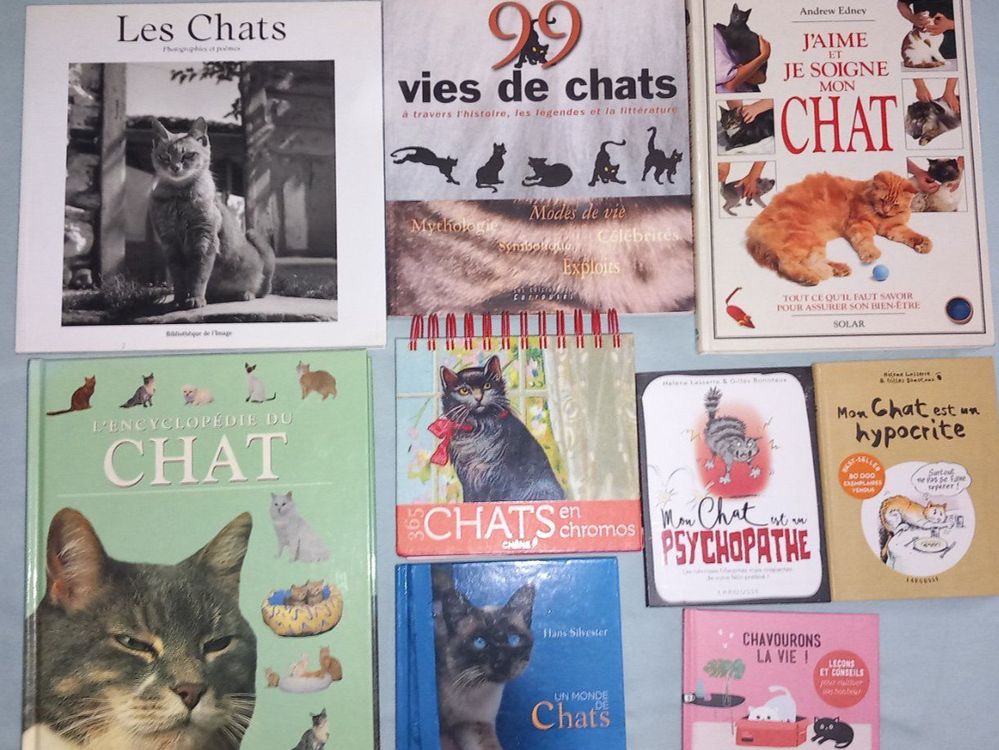 LOT DE 11 LIVRES "LES CHATS" + CALENDRIER | Kaufen auf Ricardo
