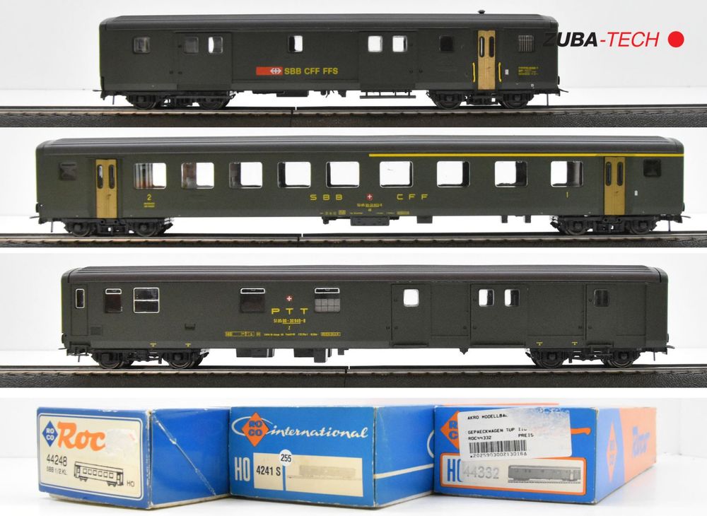 3x Roco EW Personenwagen der SBB H0 GS mit OVP (Gebraucht) in St. Gallen für CHF 19 – mit ...
