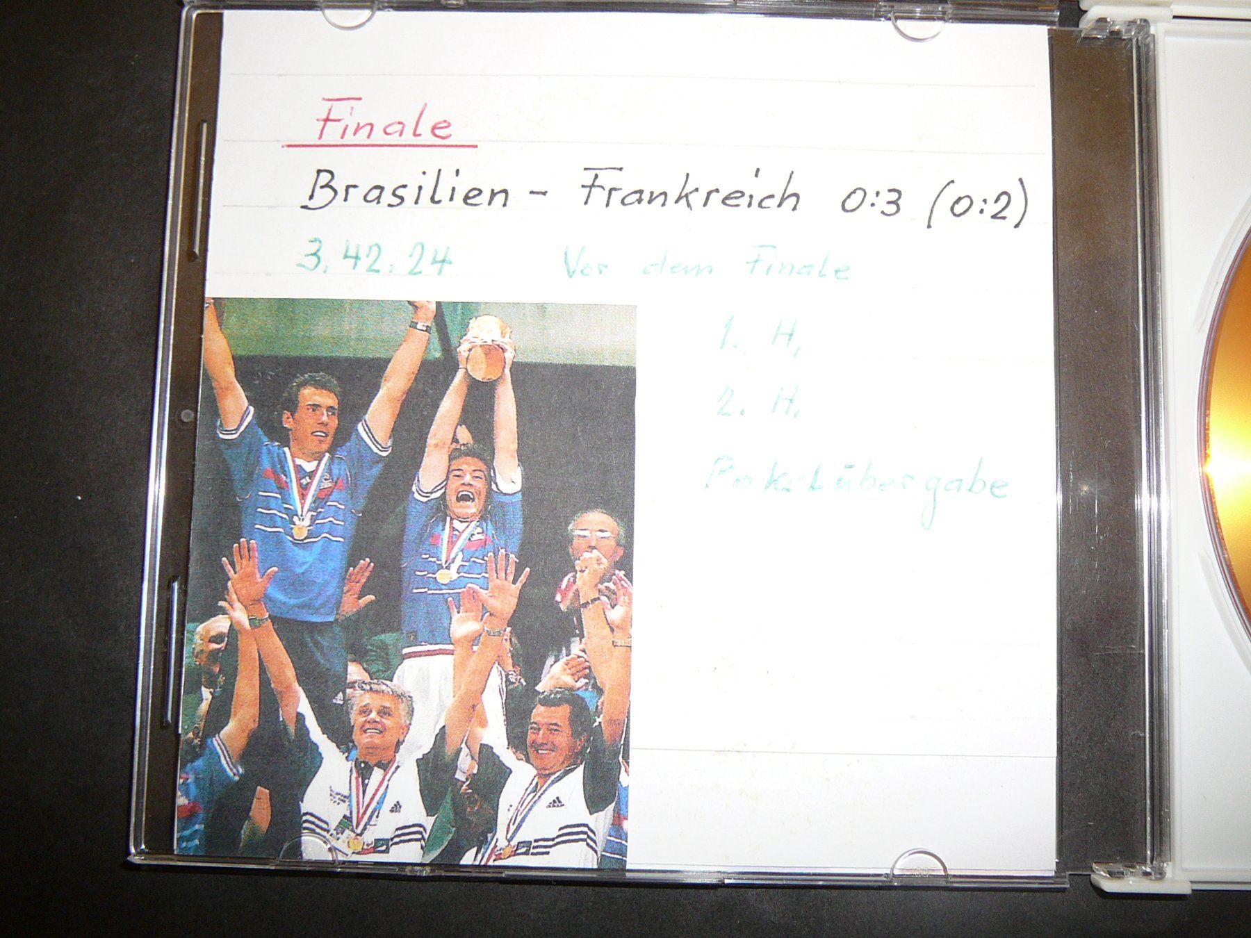 Fussball WM Frankreich 98 DVD's - Rarität für Sammler! (Gebraucht) in ...